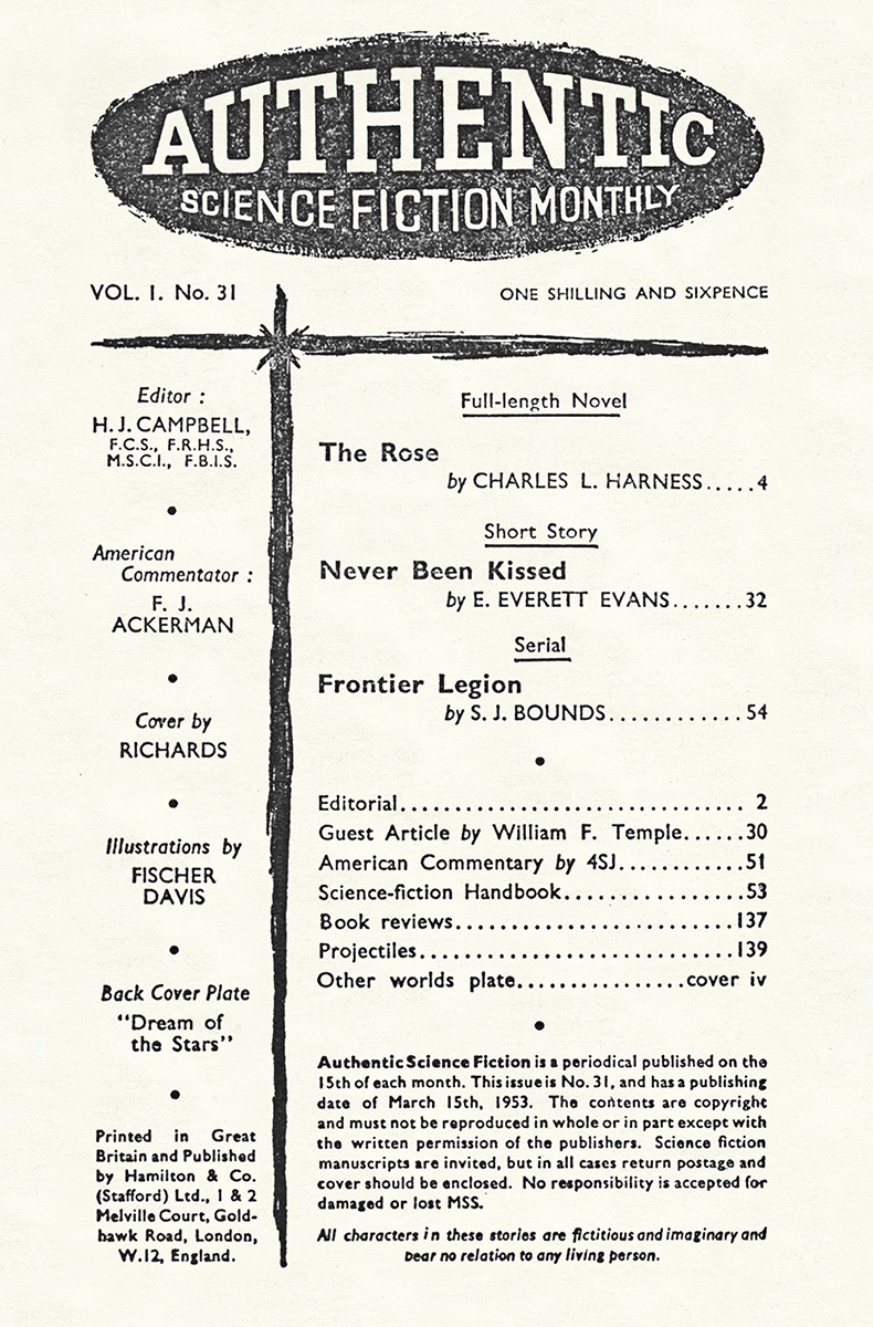 Authentic SF | SF MAGAZINES